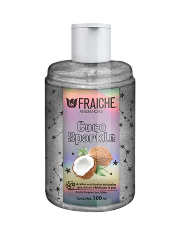 ACEITE CORPORAL SPARKLE FRAICHE EXTRACTOS NATURALES CON GLITTER 100ML COCONUT | Moda de Mujer ...