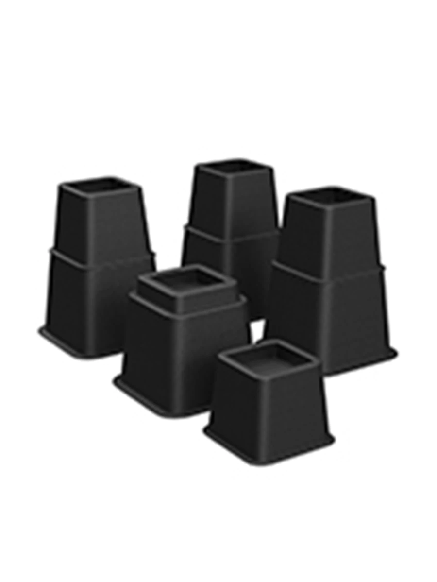 Bed Risers, 4-Pack Furniture Risers, Heavy Duty Bed Lifts In Heights Of ...