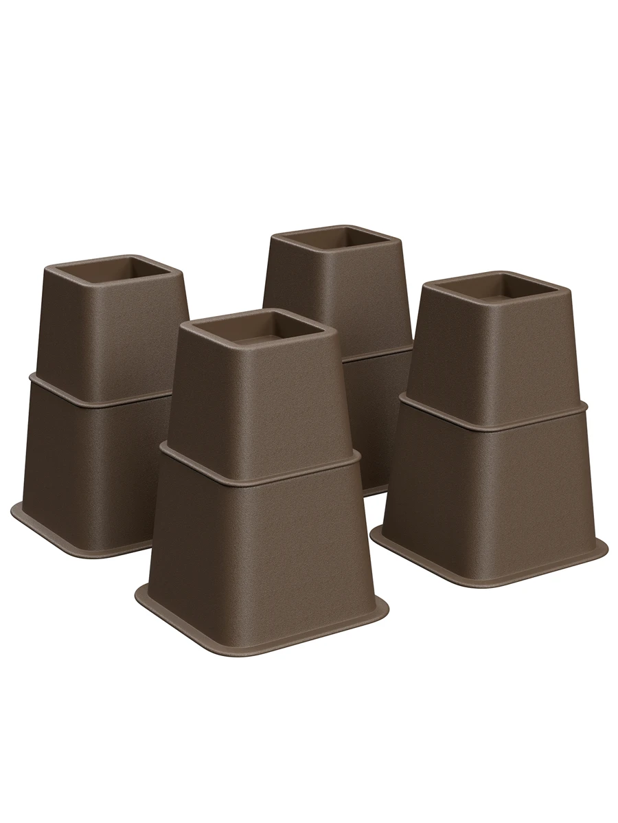 SONGMICS Bed Risers, 4-Pack Furniture Risers, Heavy Duty Bed Lifts in ...
