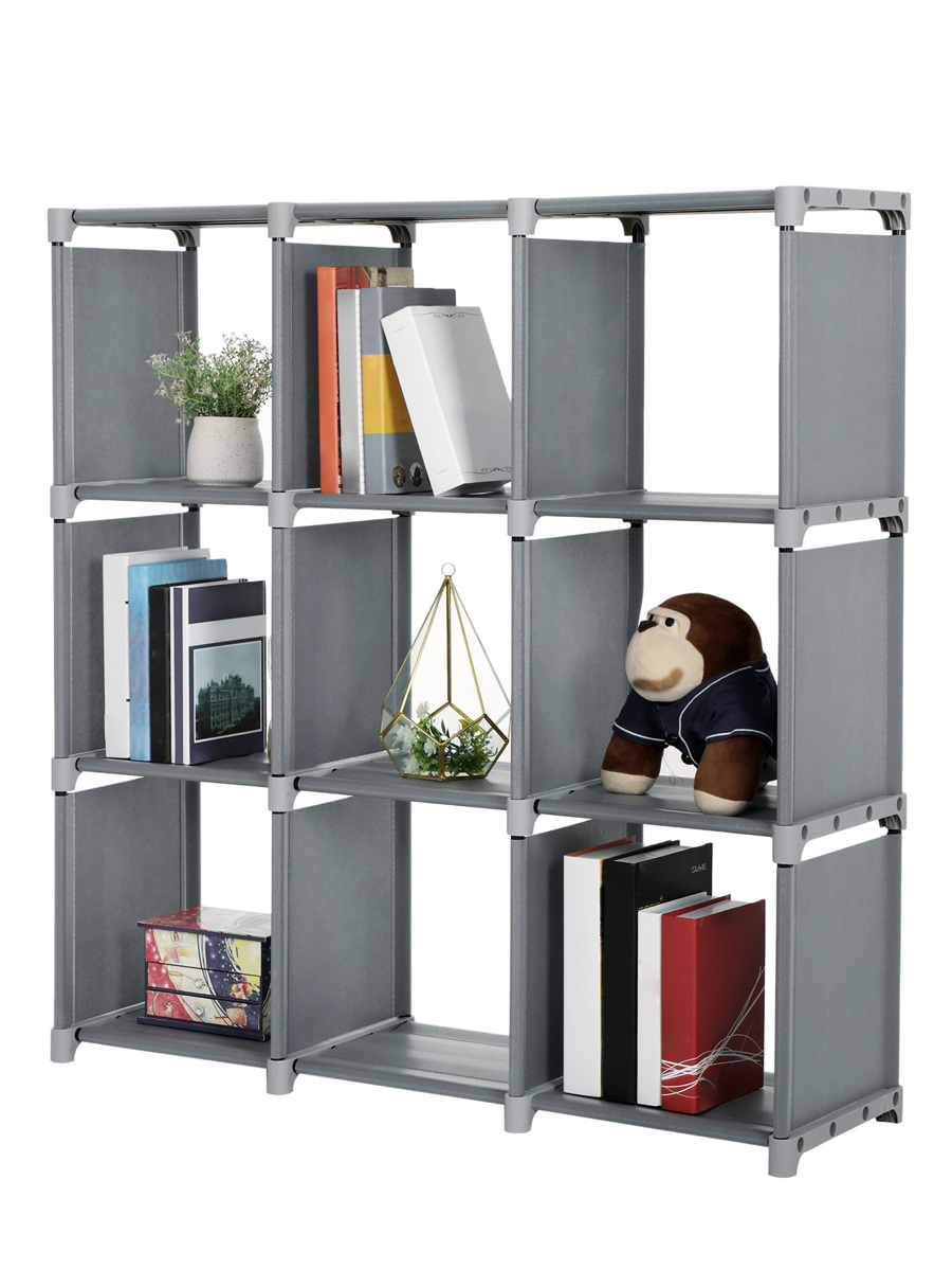 SONGMICS 9-Cube DIY Storage Shelves, Open Bookshelf, Closet Organizer ...