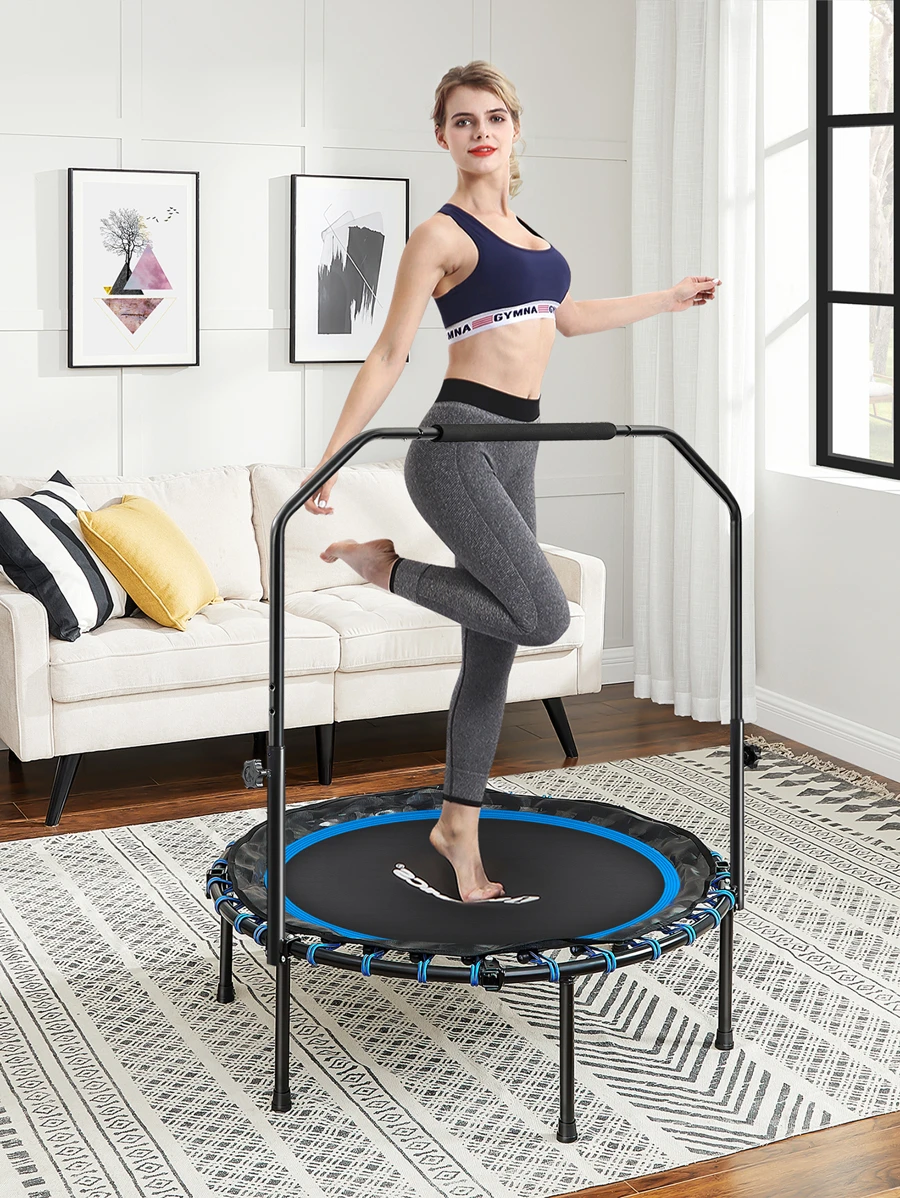 SONGMICS 40 Inches Mini Fitness Trampoline,, Fitness Rebounder With ...