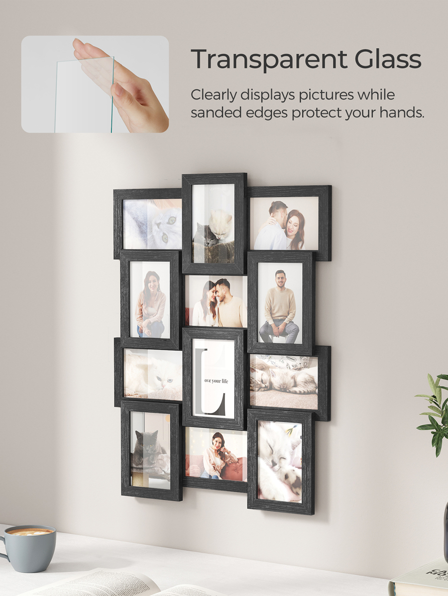 SONGMICS Collage Picture Frames, 4x6 Picture Frames Collage for Wall ...