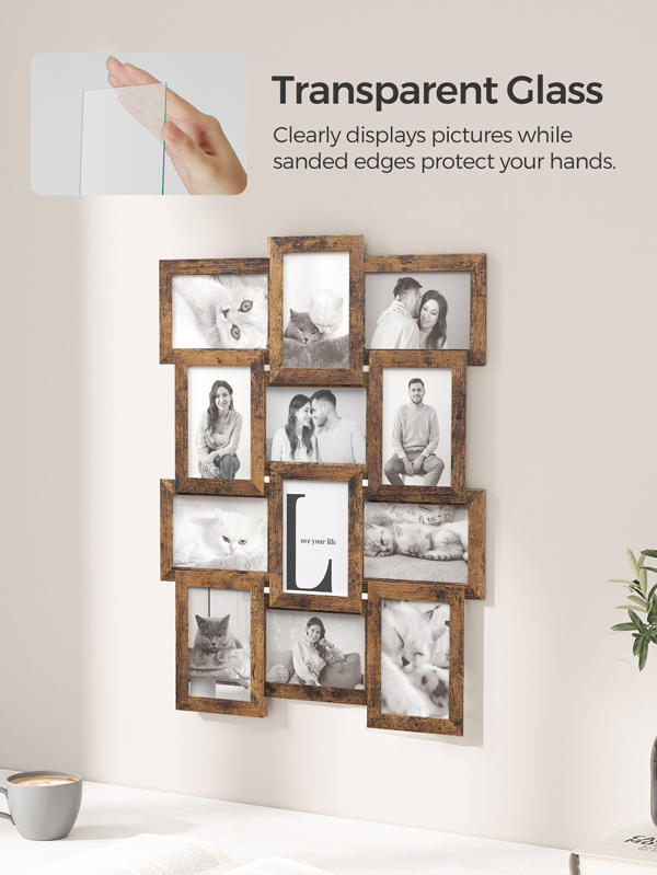 SONGMICS Collage Picture Frames, 4x6 Picture Frames Collage for Wall ...