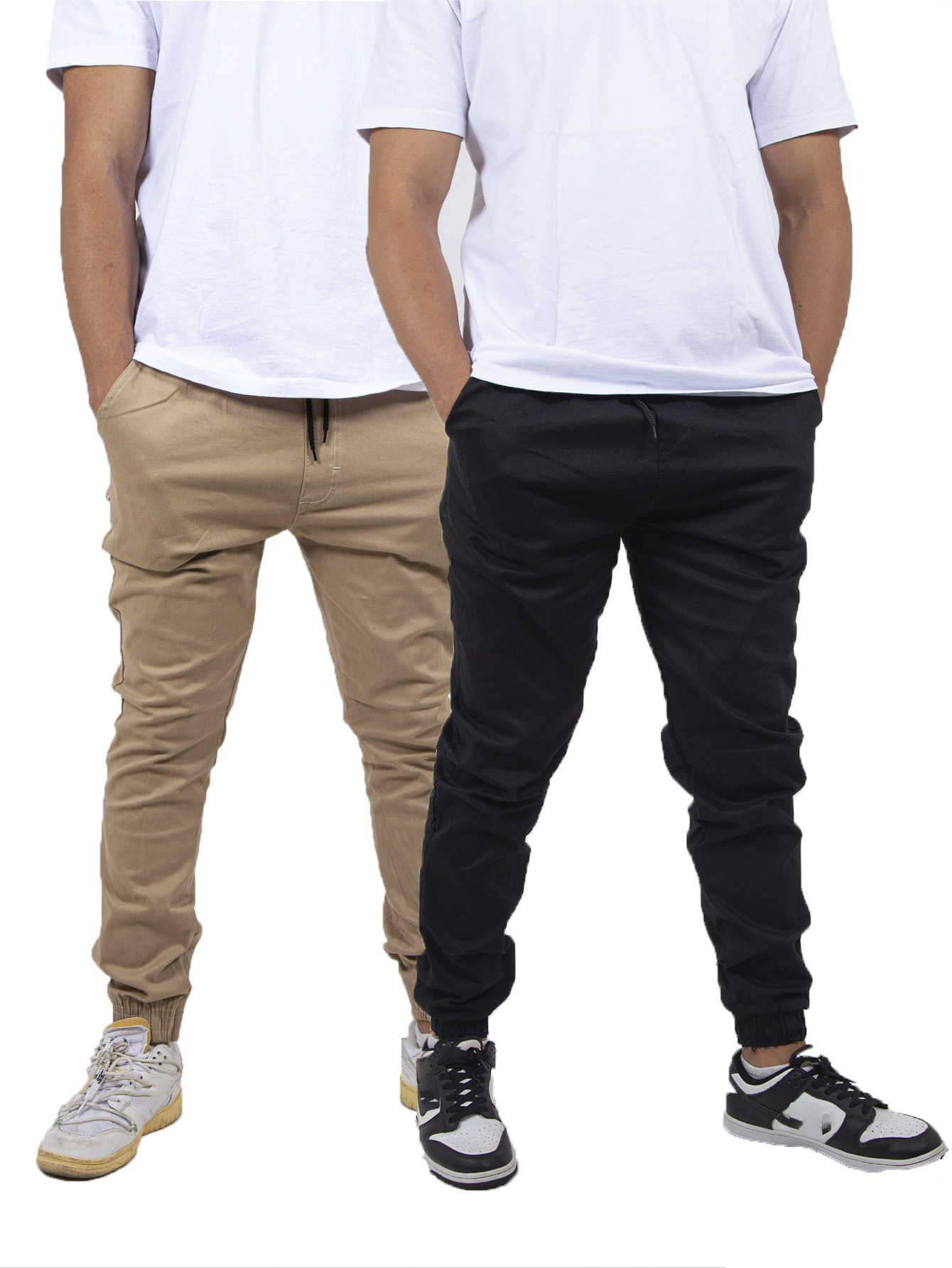 Prime Star Kit 2 Calças Masculina Jogger Premium Sarja Com Punho