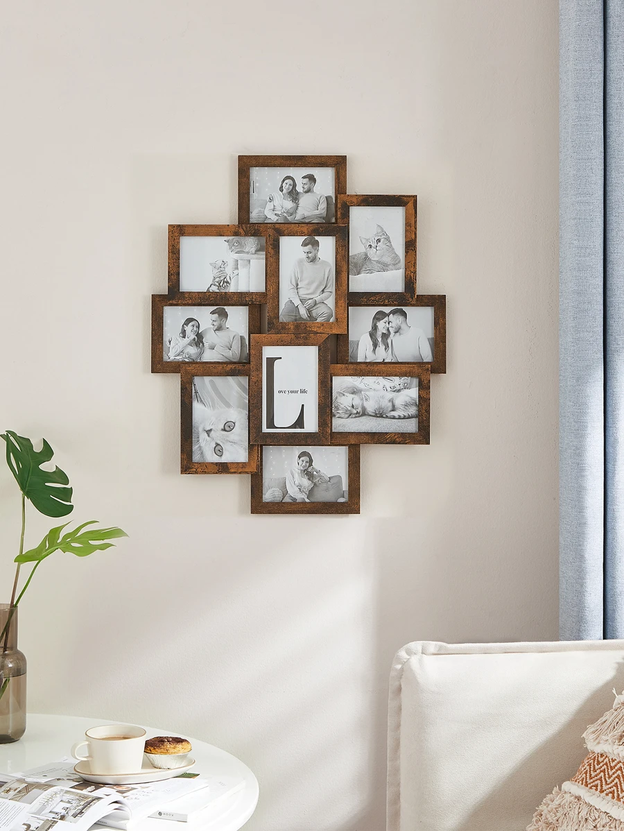 SONGMICS Collage Picture Frames, 4x6 Picture Frames Collage Wall Decor ...