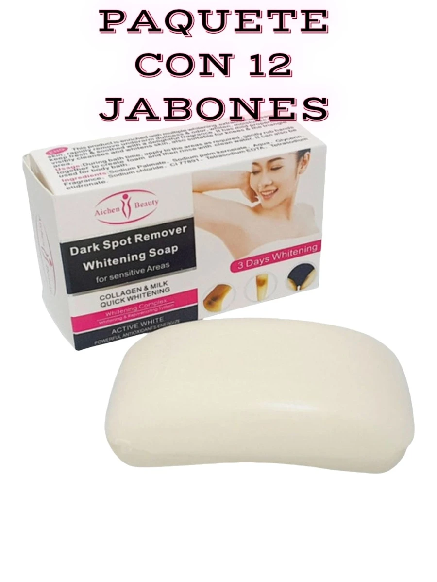 GENESIS COSMETICS Kit 12 Skin Lightening Soaps Whitening With Collagen ...