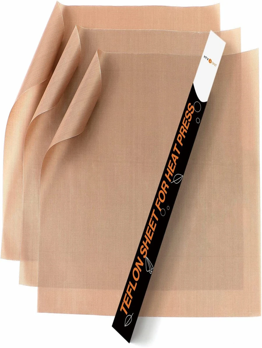 HTVRONT Teflon Sheets For Heat Press - 3 Packs Non Stick PTFE Teflon ...