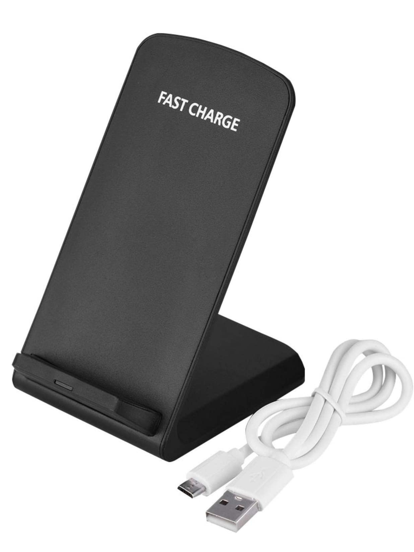 Cargador inalámbrico portátil, soporte de carga inalámbrica rápida de 2 bobinas, compatible con ...