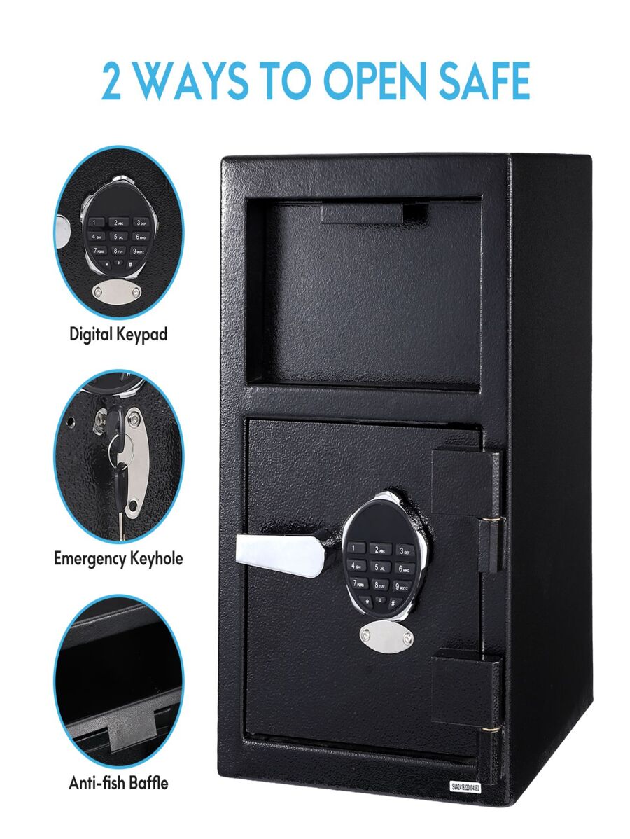 Depository Safe Digital Depository Safe Box, 13.7'' X 15.7'' X 19.2 ...