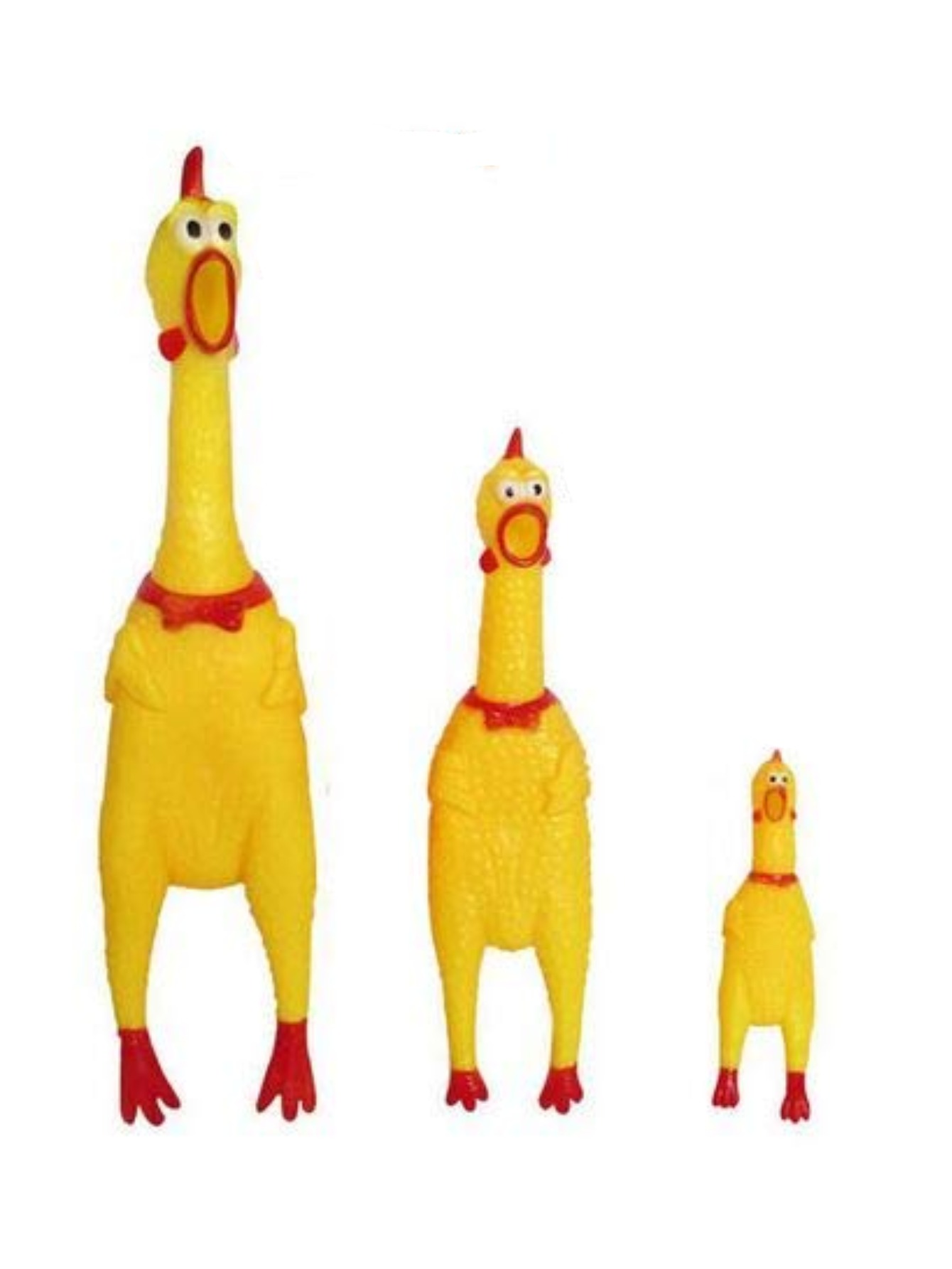 LINDO JUGUETE DE GOMA CON FORMA DE POLLO QUE CONTIENE DENTRO UN SILBATO ...