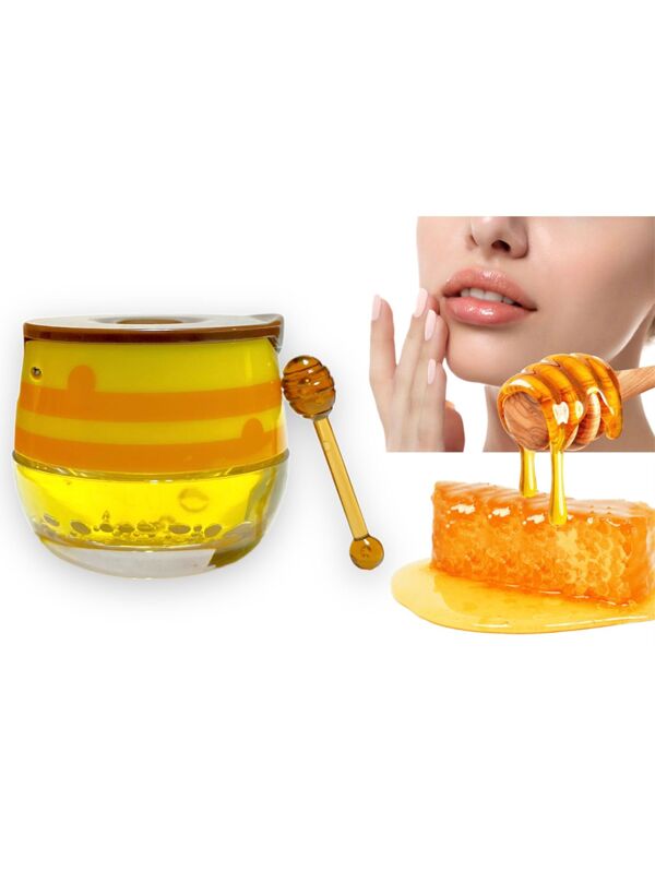 Bálsamo Labial de Miel Tarro de Humectante de Labios con Aplicador 15g ...