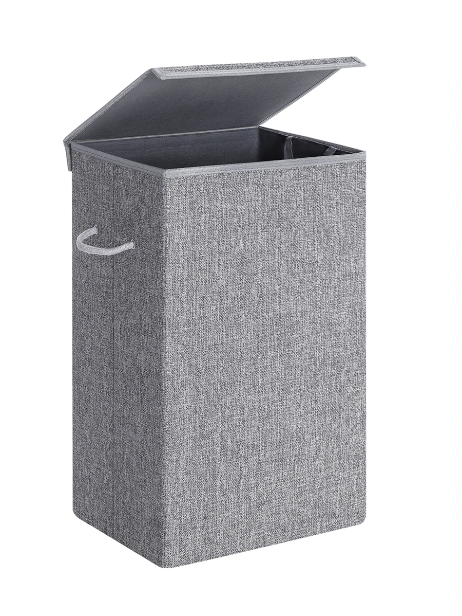 SONGMICS Sturdy Laundry Hamper with Lid & Removable Fabric Bag, 85L ...