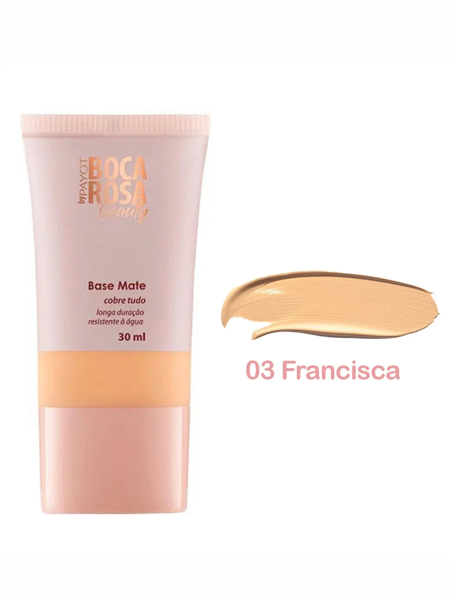 03-Francisca-Base Alta Cobertura Longa Duração Resistente a Agua Boca ...