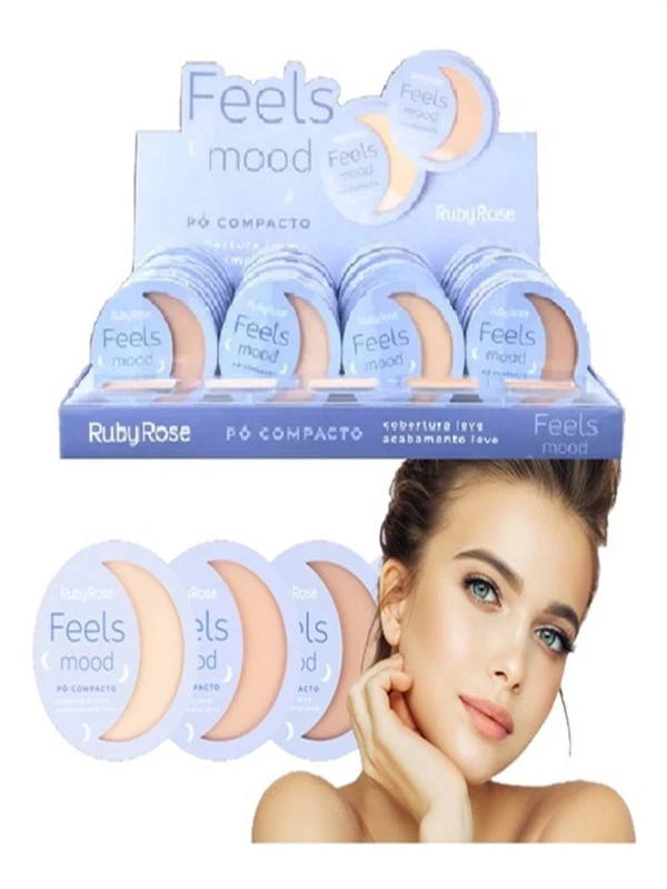 zhijun zhang Pó Compacto Feels Mood Ruby Rose HB-7232. | SHEIN Brasil