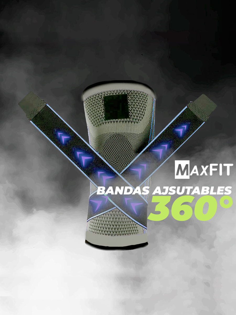 PAIR Of Compression Knee Brace With Adjustable Strap MAXFIT / Model ...