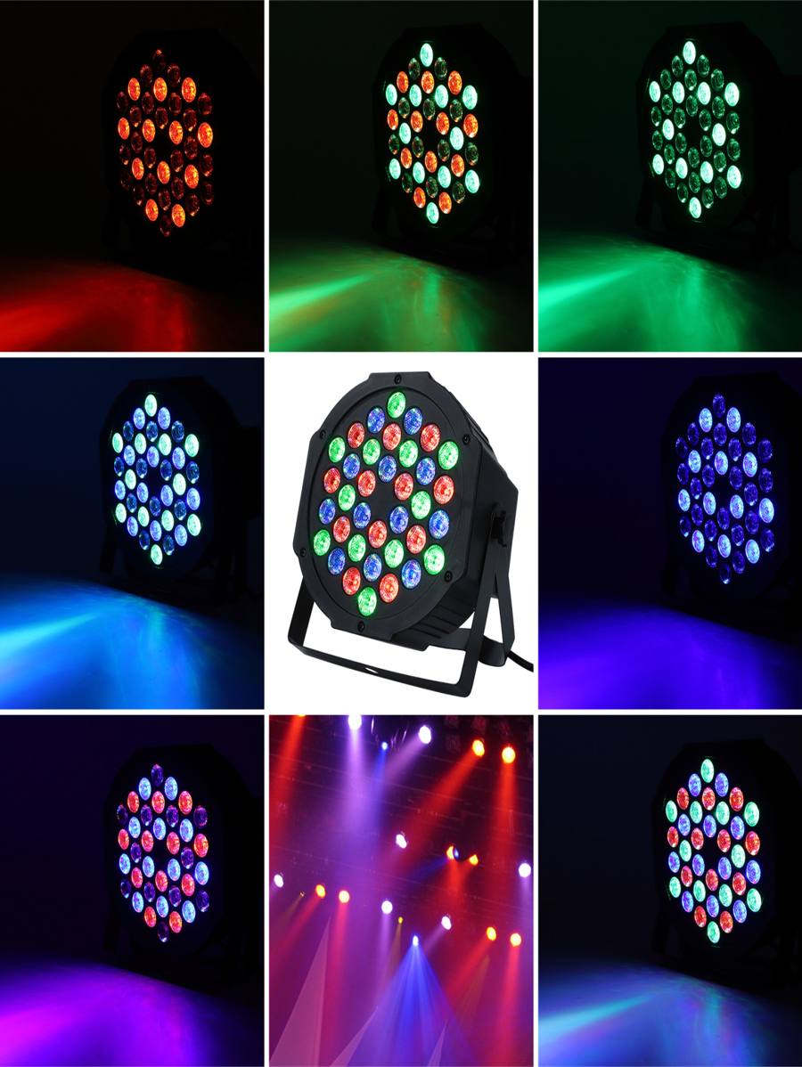 36 LED Stage Lights,DJ Par Lights Sound Activated,DMX & Remote ...