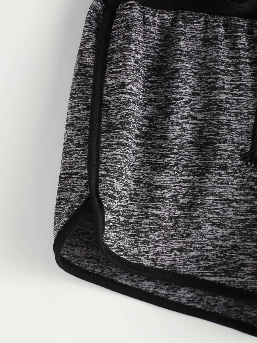 Drawstring Waist Ringer Shorts | SHEIN USA