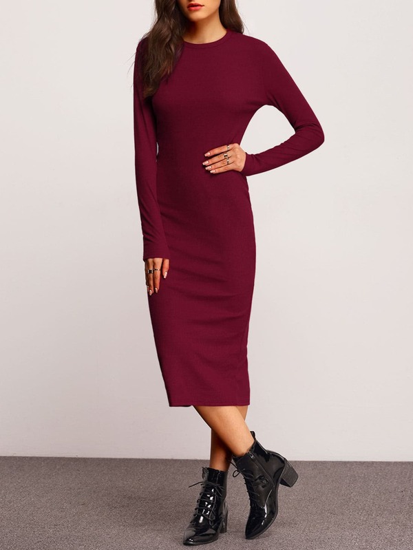Is That The New Split Back Sheath Dress ??| ROMWE USA