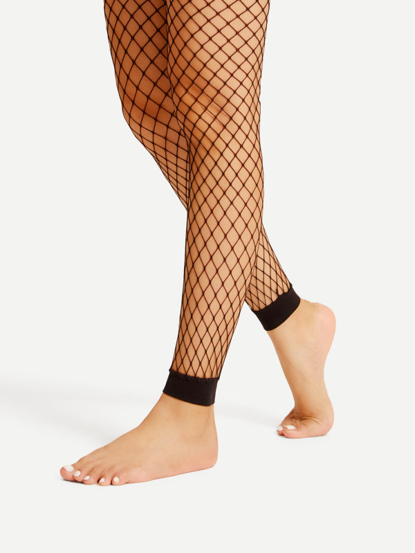 Footless Fishnet Tights | SHEIN UK