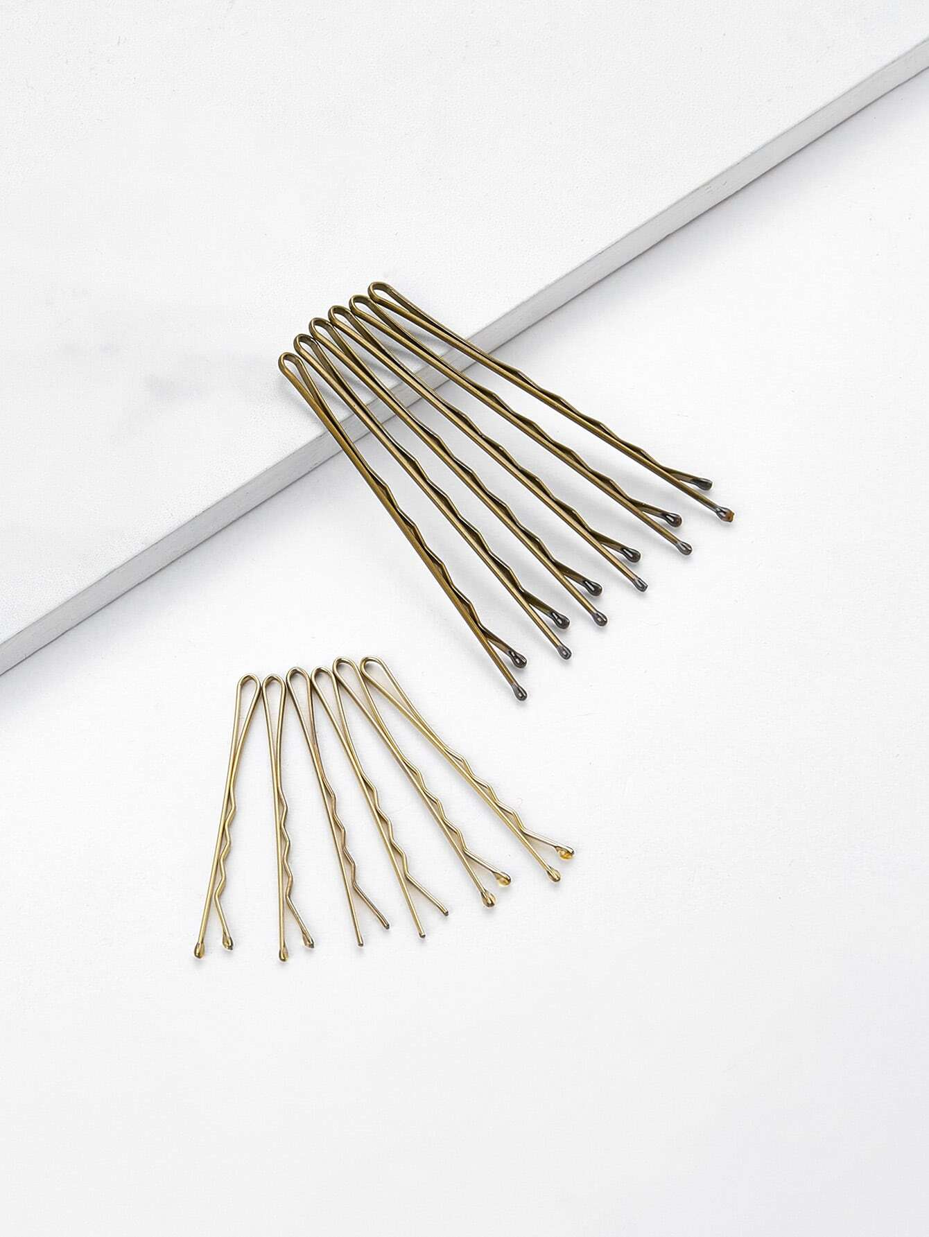 Metallic Bobby Pin Set 10pcs -SheIn(Sheinside)
