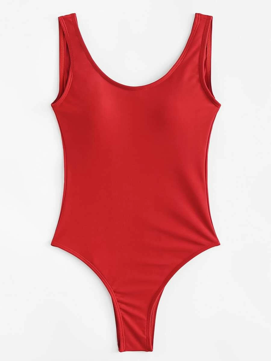 Low Back One Piece Swimsuit | SHEIN USA