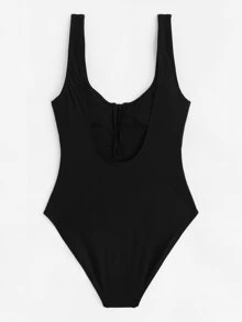 Button Front One Piece Swimsuit | SHEIN USA