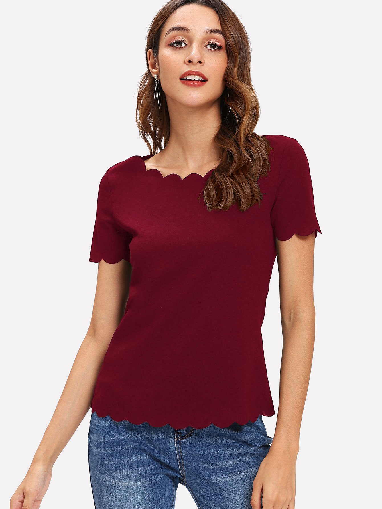 Scallop Edge Top