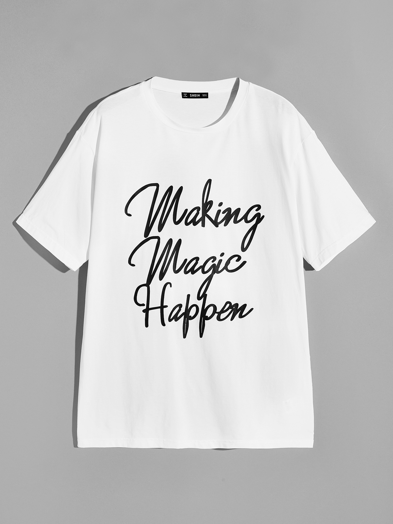 Men Letter Print T-shirt