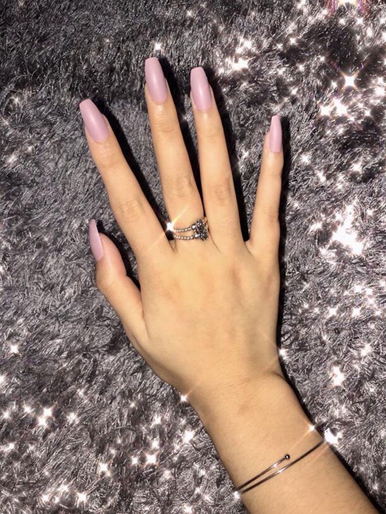 Uña falsa mate 24 piezas con cinta de doble cara | SHEIN México