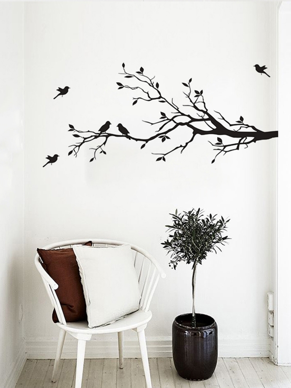 Tree & Bird Wall Sticker | SHEIN USA