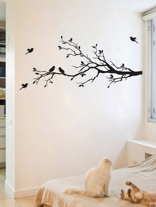 Tree & Bird Wall Sticker | SHEIN USA