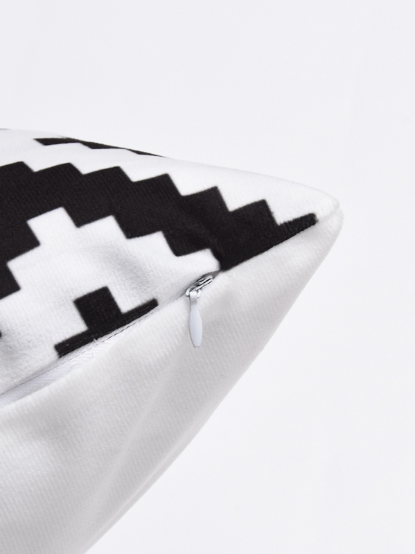 Geometric Pattern Print Cushion Cover, Modern Throw Pillow Case For ...