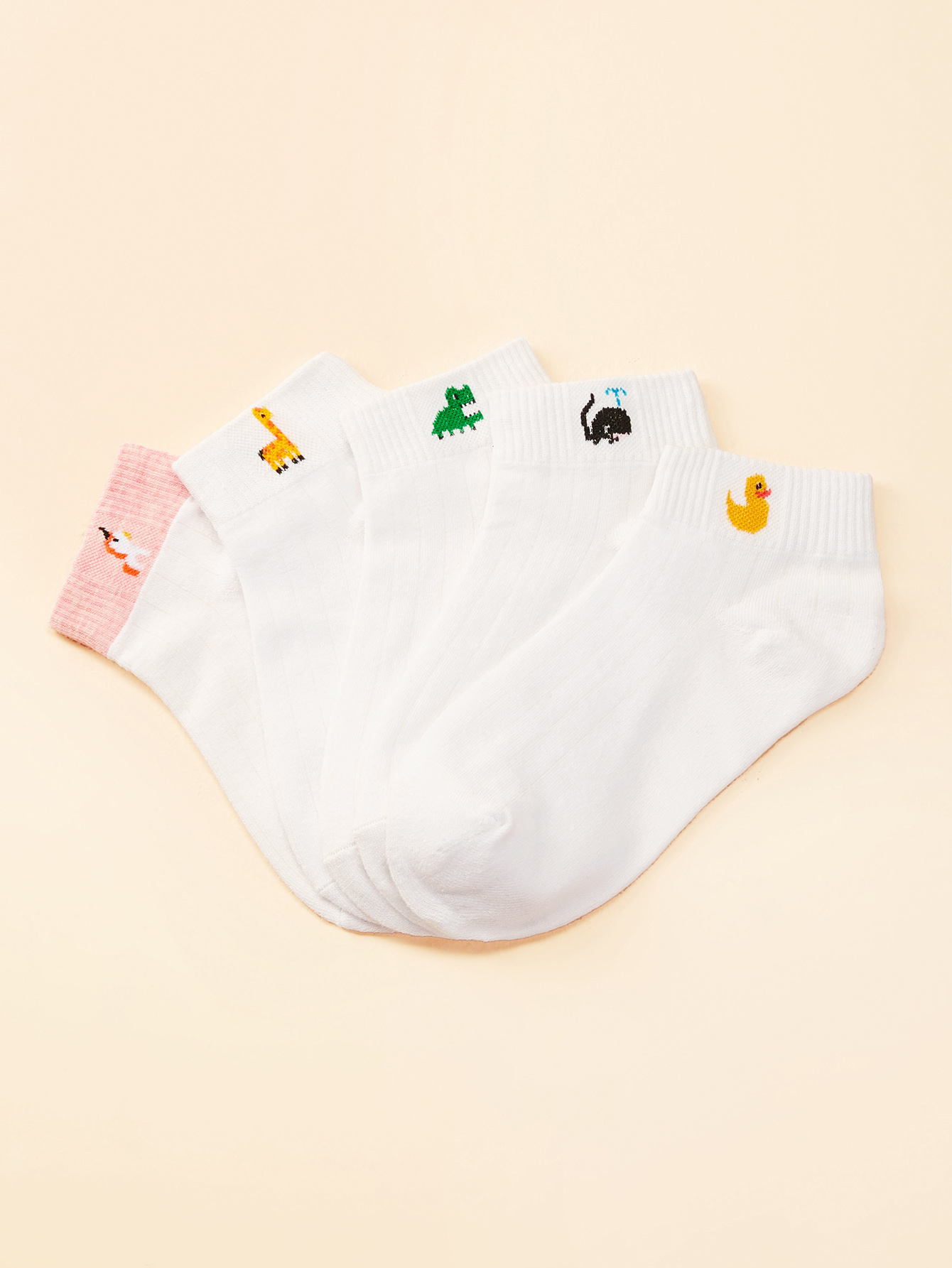 Cartoon Ankle Socks 5pairs