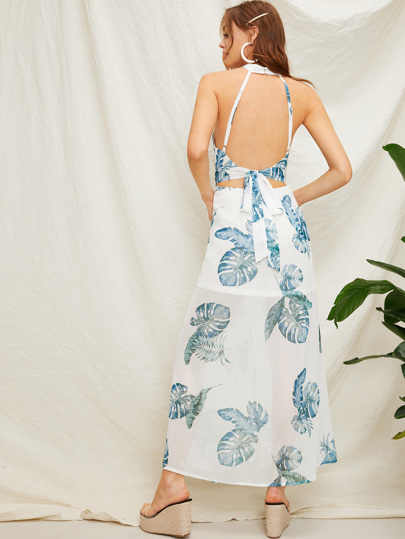 Buscar vestido-tropical-con-hombros-abiertos | SHEIN ES
