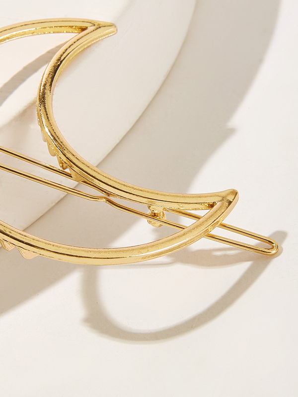 Moon Shaped Hairpin 1pc | SHEIN USA