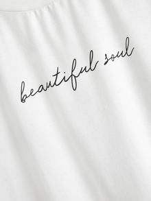 SHEIN EZwear Slogan Graphic Tee | SHEIN USA