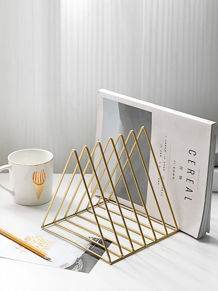 Triangle Shaped Desktop Book Storage Rack | SHEIN USA