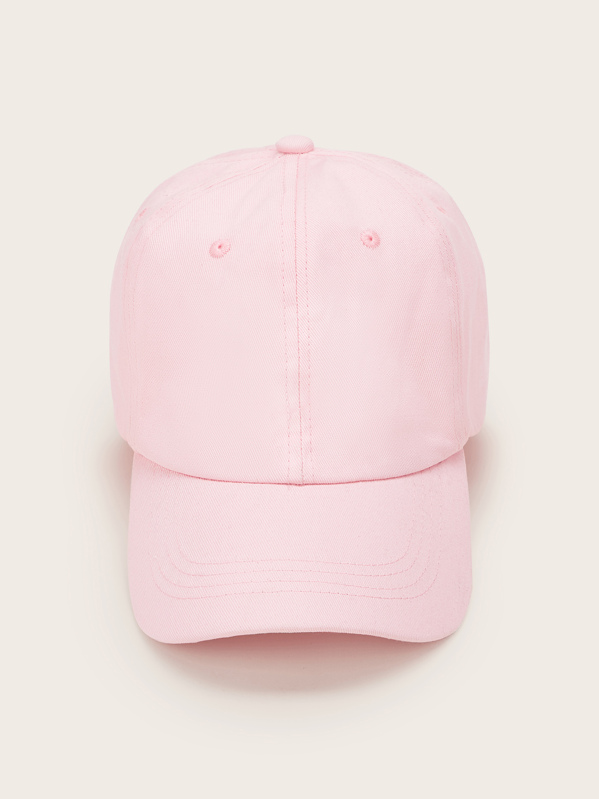 Women's Pink Baseball Cap With Gesture Pattern | SHEIN UK