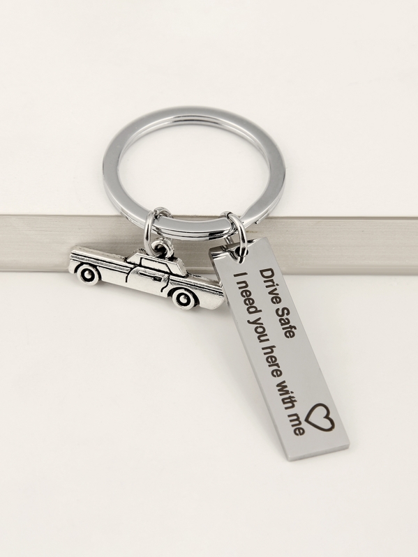 Slogan Decor & Car Charm Keychain | SHEIN UK