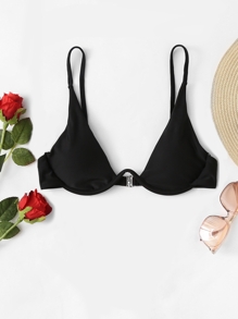 Solid Underwire Bikini Top | SHEIN USA