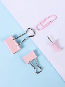 Paper Clip & Push Pin & Binder Clip Set 72pcs | SHEIN UK