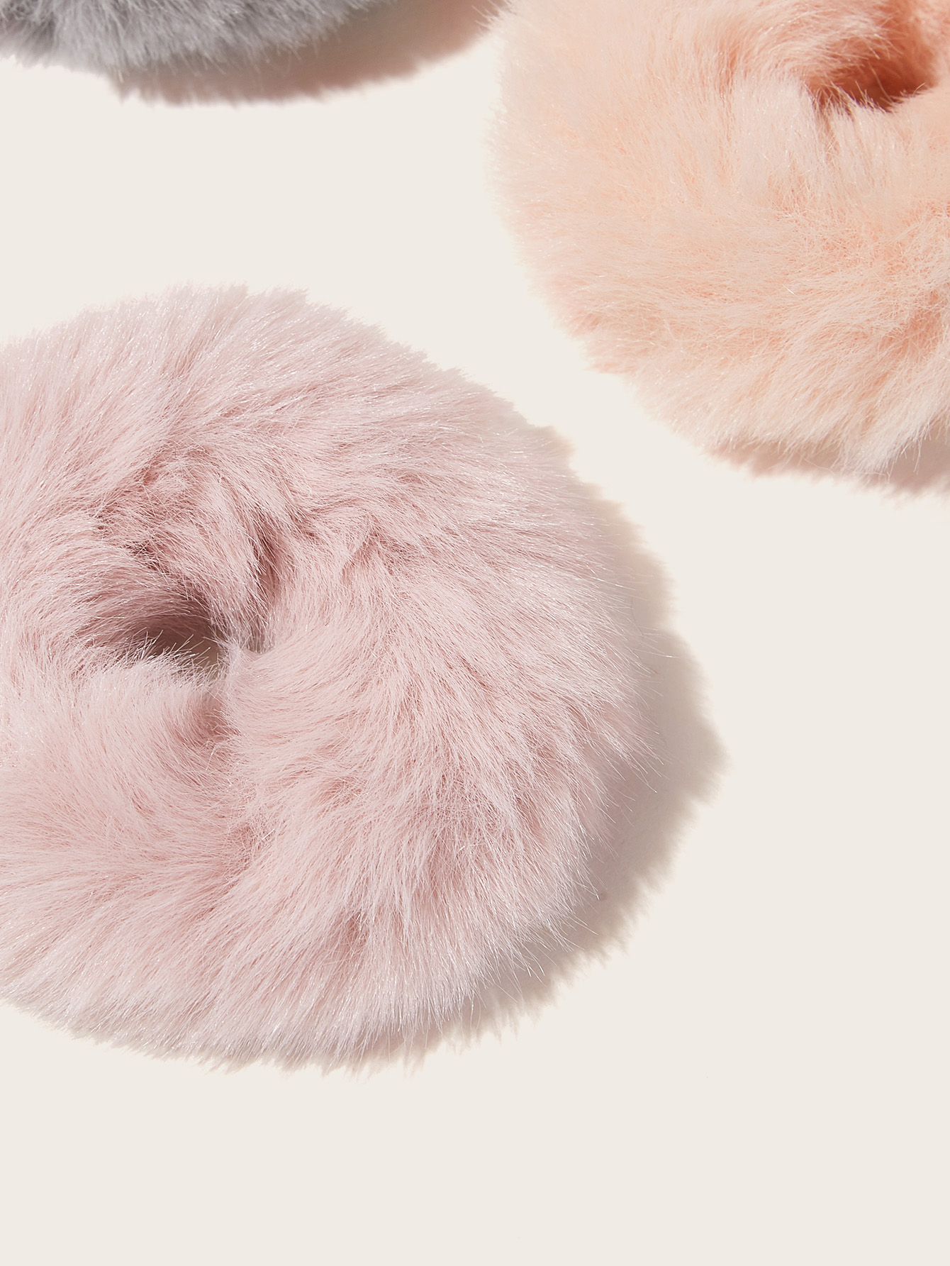 Fluffy Scrunchies 3pcs | SHEIN USA