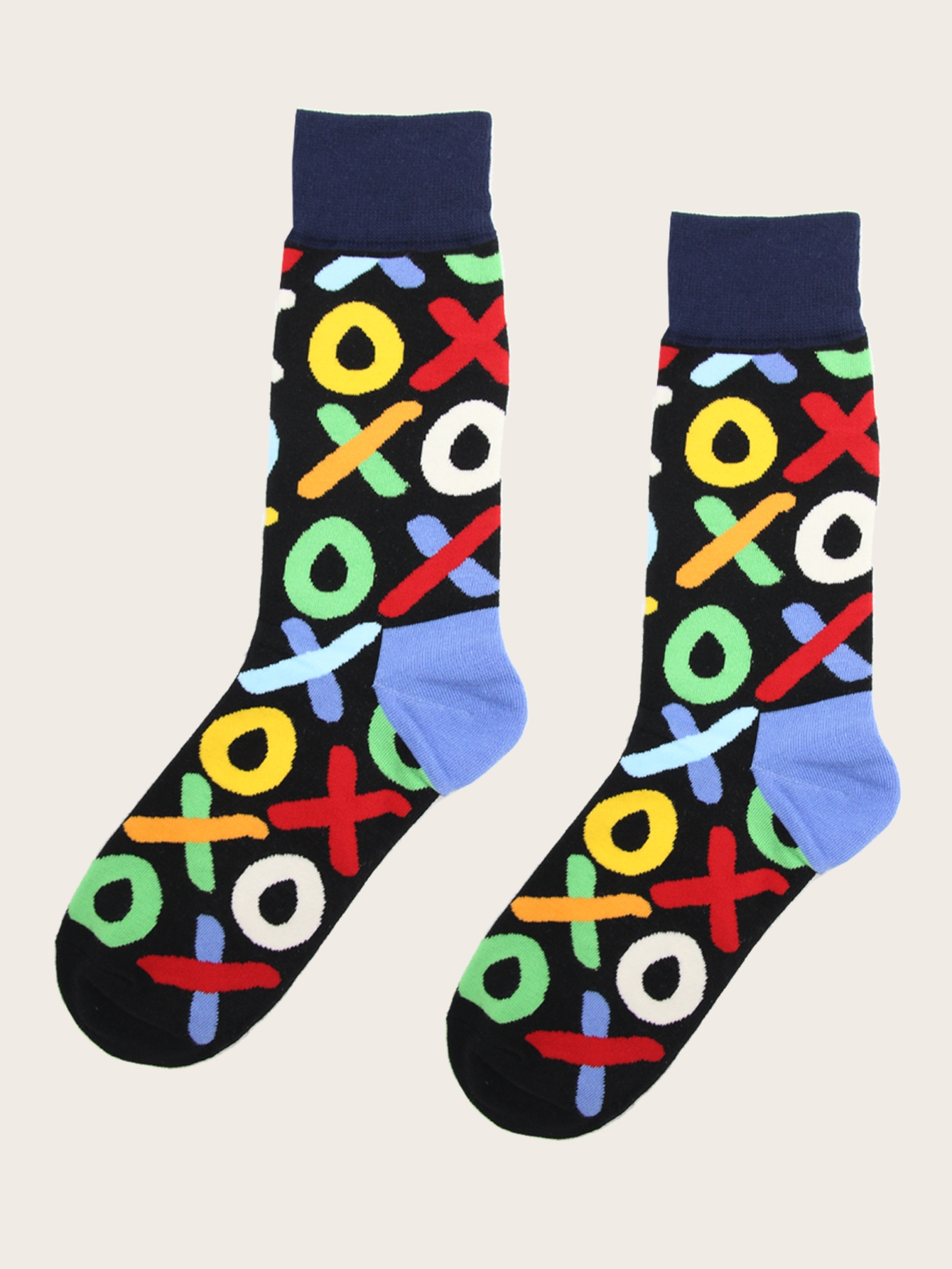 Letter Pattern Socks 1pair