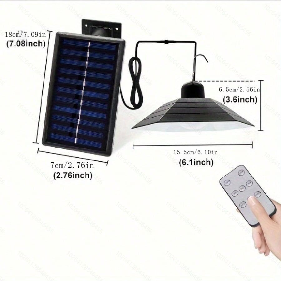Solar Outdoor Pendant Lights Indoor, Solar Shed Light With Remote ...