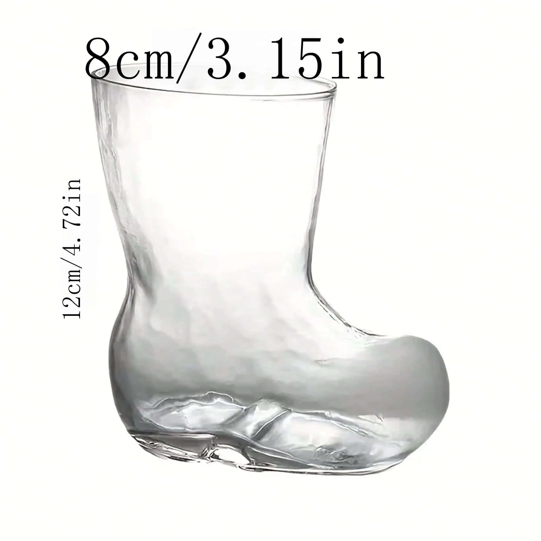 1pc,415ml Boot Shaped Glass Cup Shoe Design Water Cup, Iced Coffee Cups ...