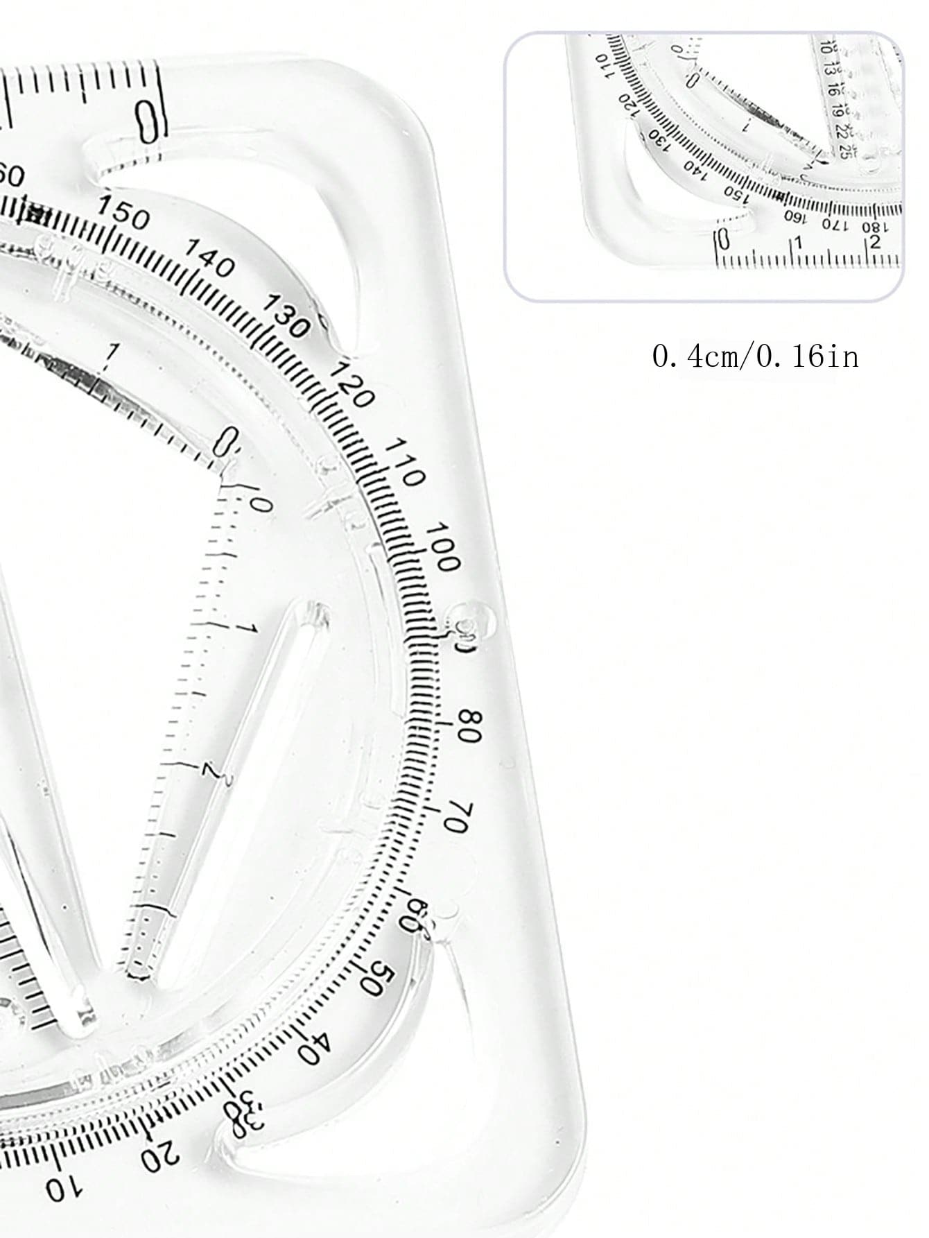 1pc Multifunctional Drawing Ruler, Suitable For Elementary, Middle And ...