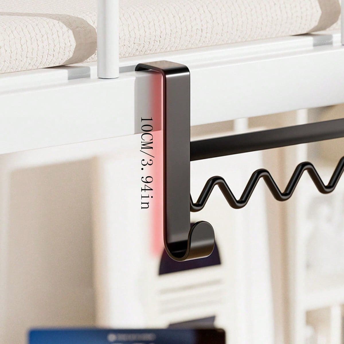 A Dormitory Hanging Hook, Clothes Hanging On The Bedside Hook, Bed ...