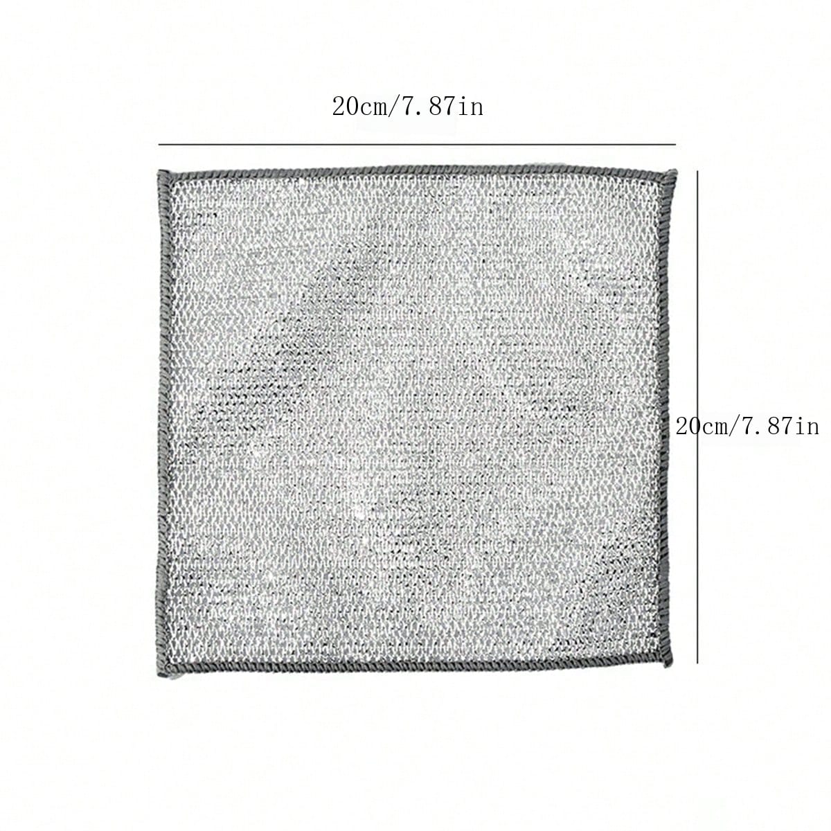 10pcs/20pcs Stainless Steel Wire Cleaning Scrubbers Metal Mesh Scourers ...