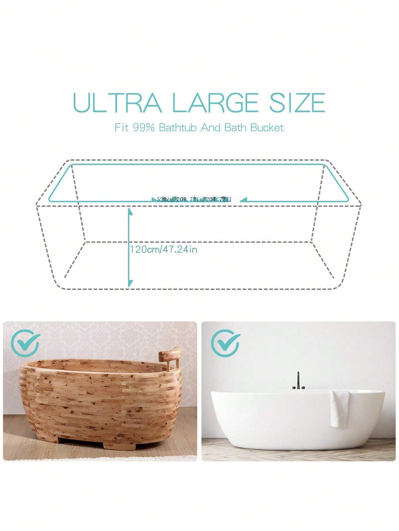 10-Pack Disposable Tub Cover Liners, AGPTEK Large Tub Liners Plastic ...