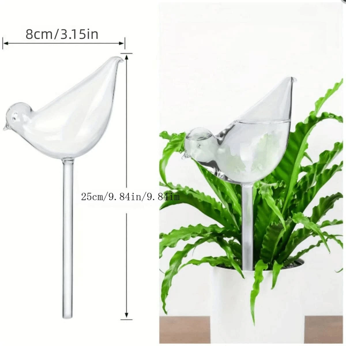 Artificial Glass Bird Automatic Watering Device Slouchy Travel Water ...